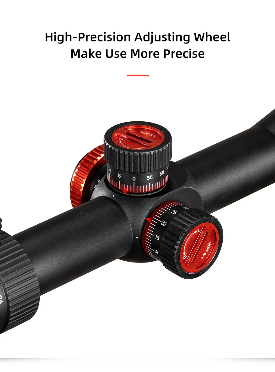 FIRE WOLF QZ 6-24X50 FFP Scope Hunting Optical Sniper Riflescope Tactical Airsoft Accessories ...