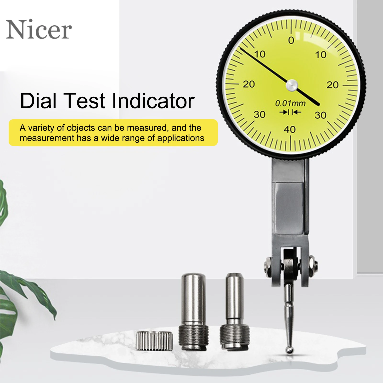 Level Gauge Scale Precision 0-0.8mm 0.01mm Metric Dovetail Rails Dial ...