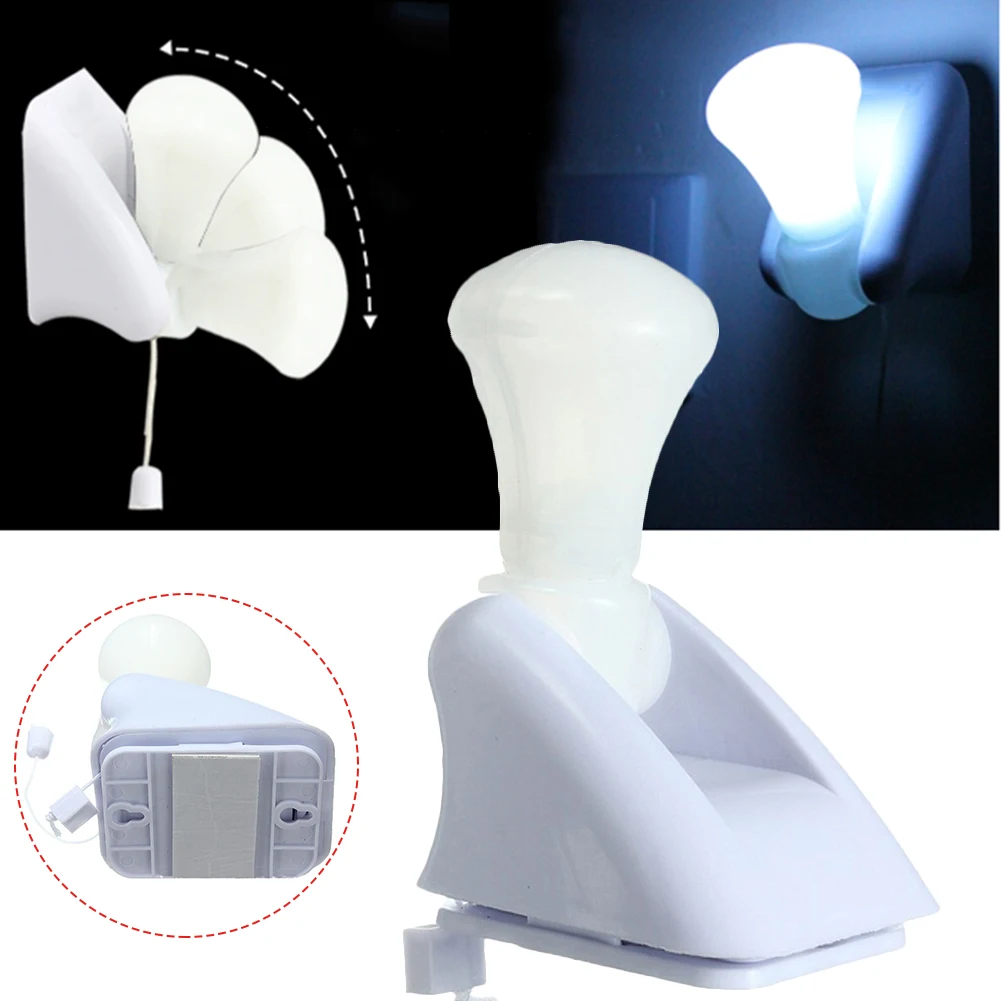 3 Led Light Bulb Stick Up Battery Operated Portable Night Handy Cabinet ...