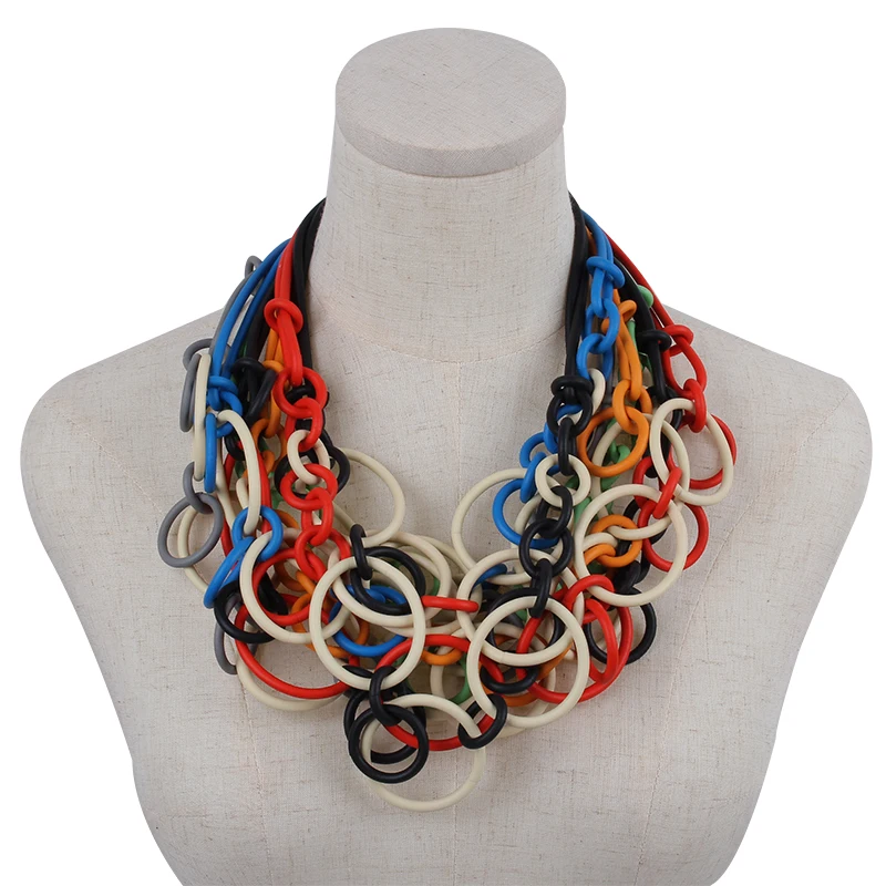 Yd & ydbz venda quente contrastante cor instrução colares para mulher ...