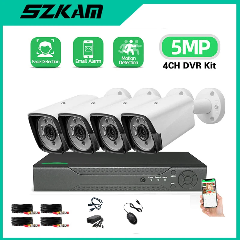 Night-Vision-5MP-AHD-DVR-Kit-CCTV-Camera-System-Full-Set-HD-TVI-CVI-4CH ...