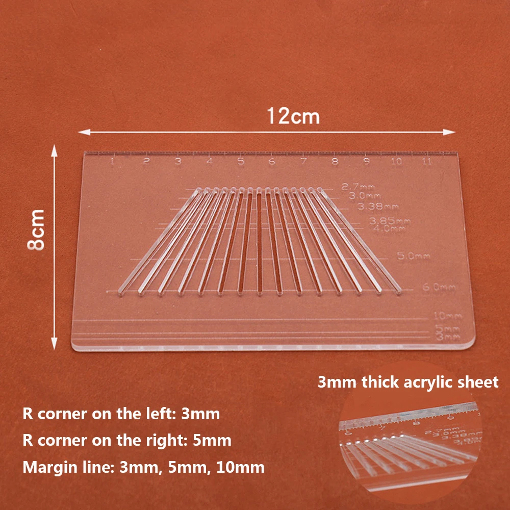 Leather Adjustment Ruler | Acrylic Adjustment Ruler | Leather Measuring ...