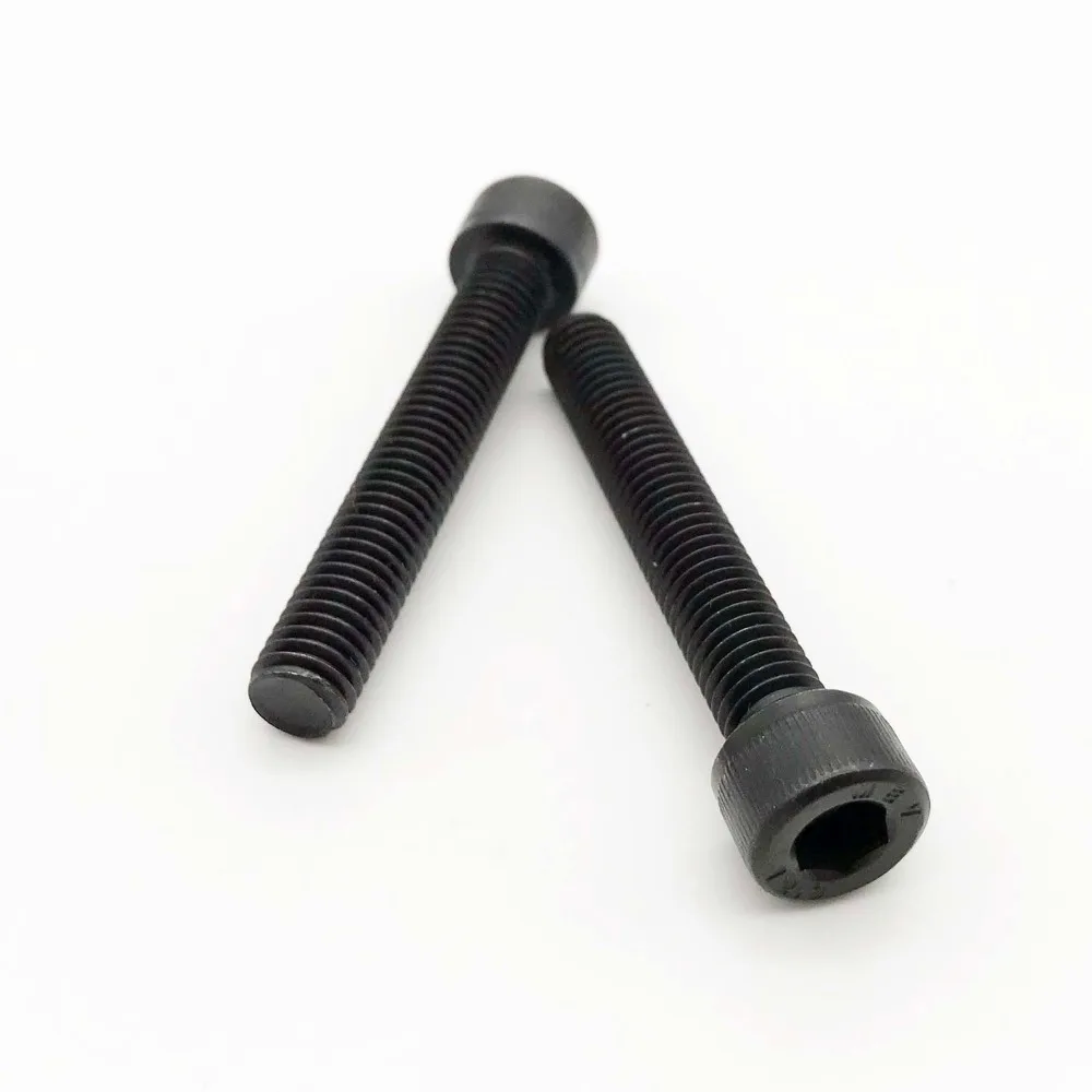 VIS,10pcs M8-80mm--Boulon à tête hexagonale en acier 12.9 de qualité noire, 10-M2 M2.5 M3 M4 M5 ...