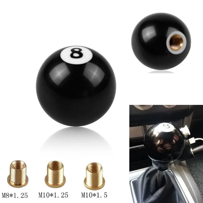 Universal Car Auto Truck 8 Ball Gear Shifter Lever Handle Shift Knob ...