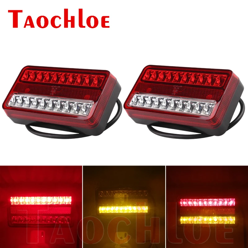 2Pcs-Trailer-Tail-Lights-12V-LED-Rear-Cargo-Lights-Tractor-Taillight ...