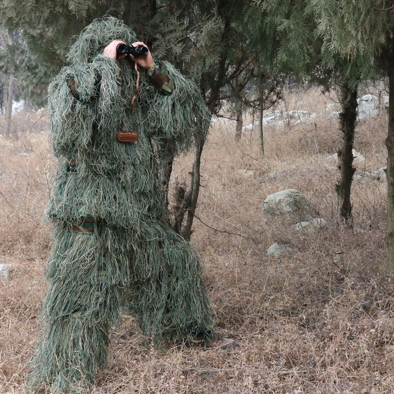 5pcs/set Camouflage Ghillie Suit Yowie Sniper Tactical Clothes Camo ...