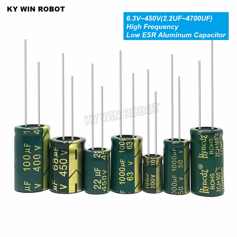 2-50pcs 10v 16v 25v 35v 50v 100v 400v 20% High Frequency Capacitor ...