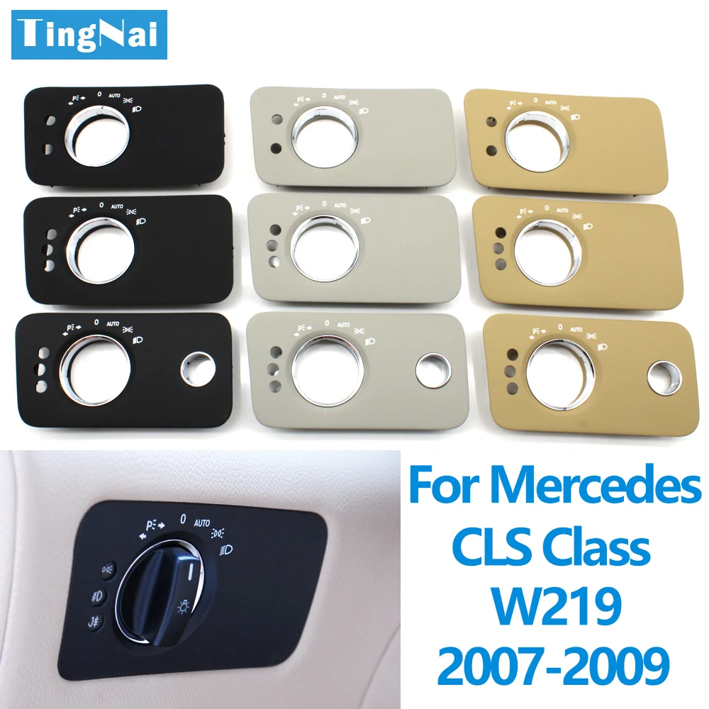 Car Interior Door Headlight Switch Panel Cover Trim Replacement For ...