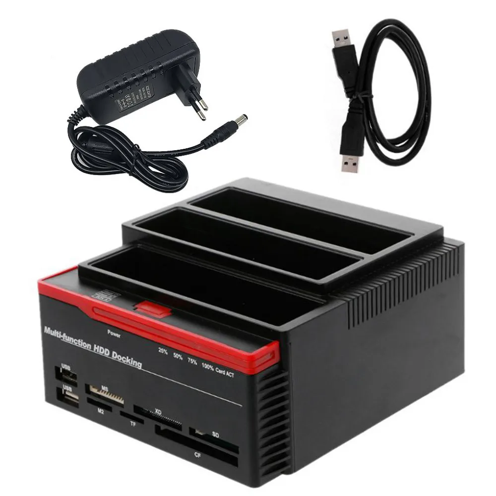 All in 1 USB 3.0 to SATA IDE External High Speed Hard Drive Card Reader ...