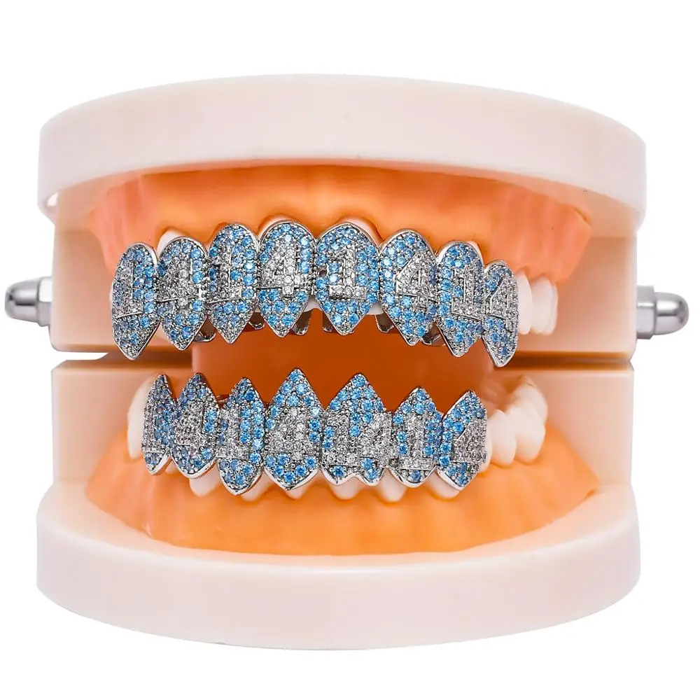 Hip-Hop-Grillz-1414-Iced-Out-Fangs-Teeth-Grillz-Top-Bottom-Grills ...
