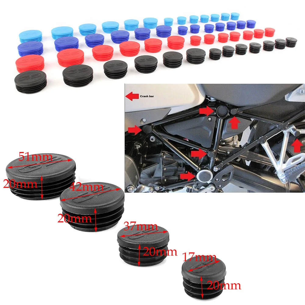 Motorcycle Frame End Cap Hole Plug Decor Cover Kit For Bmw R1200gs Lc ...