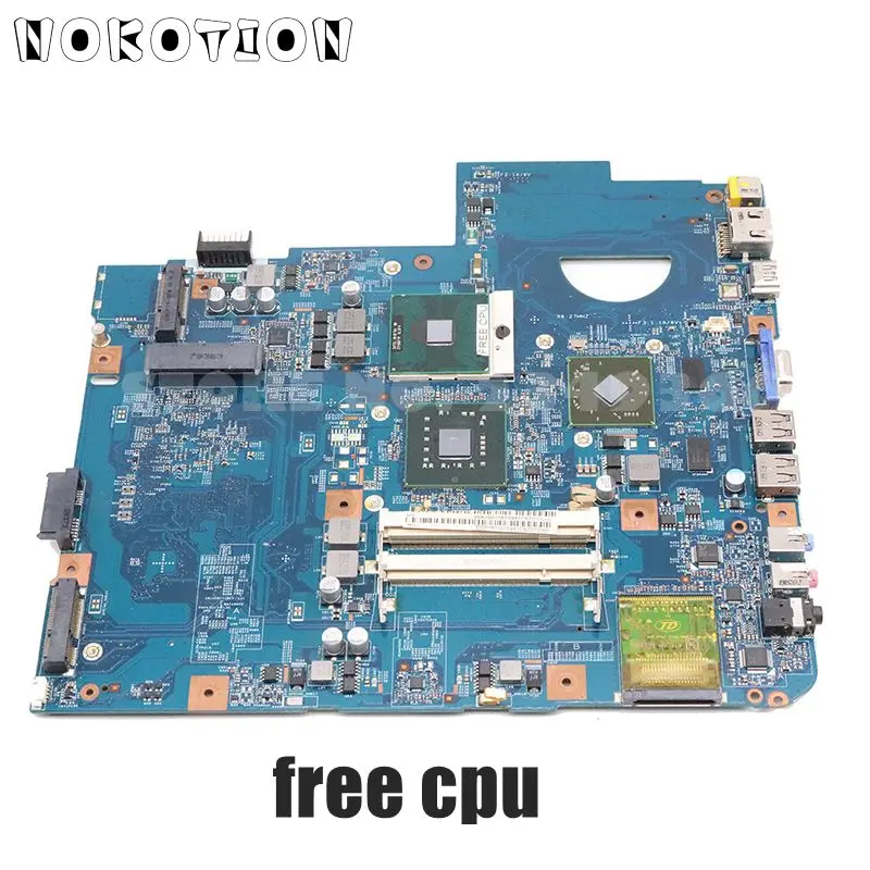 Nokotion Laptop Motherboard For Acer Aspire 5738 Main Board Gm45 Ddr2 ...
