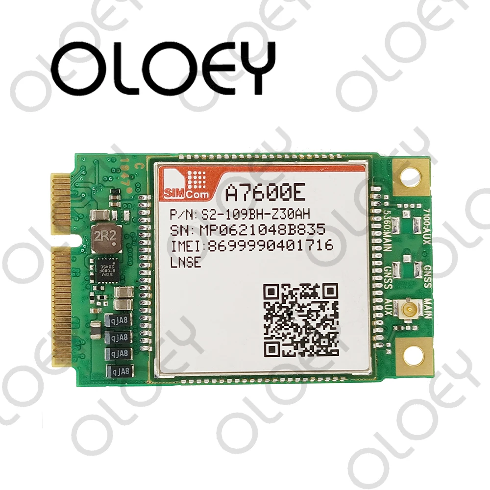 SIMCOM A7600E MINIPCIE Package / A7600E LCC LGA LTE CAT1 4G Iot Module Modem competitive with ...