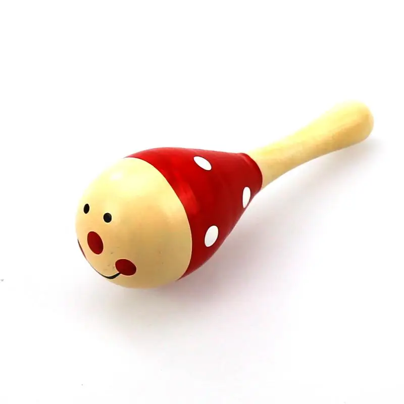 1pc Wooden Rattles Musical Instrument Baby Rattle Multicolor Sand ...