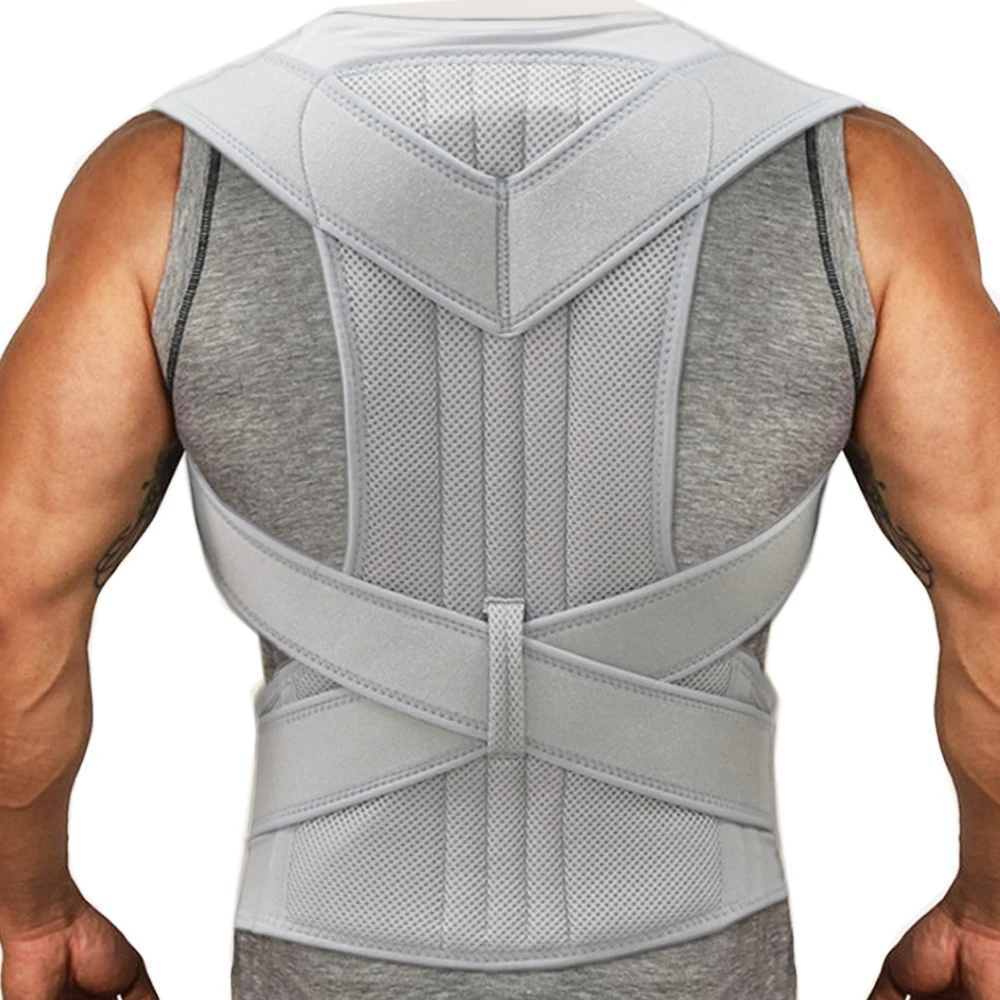 Adjustable Magnetic Plate Shoulder Upper Back Brace Support Orthopedic ...