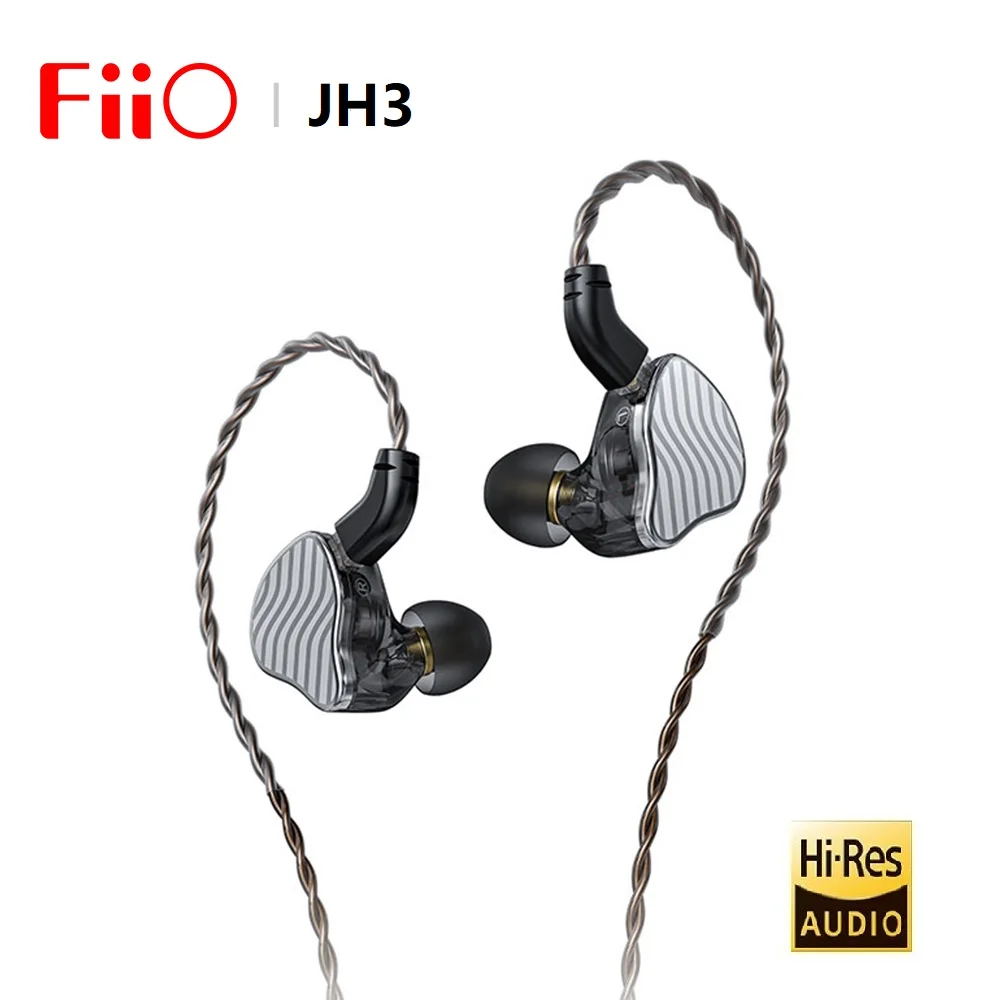 FiiO JadeAudio JH3 1DD+2BA Triple Hybrid Driver In ear Earphone IEM ...
