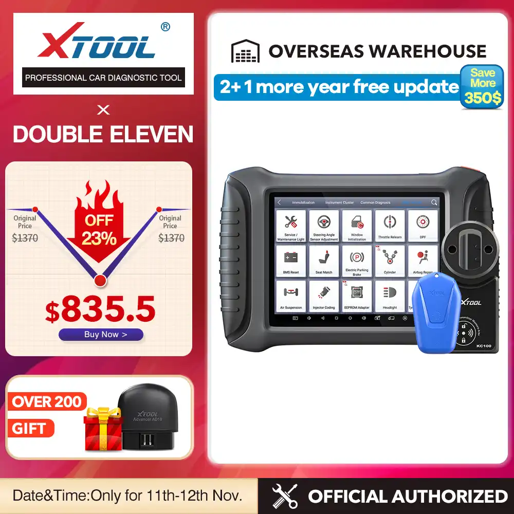 XTOOL KC501 Professional OBD2 Chip and Key Programmer ECU Reader Works ...