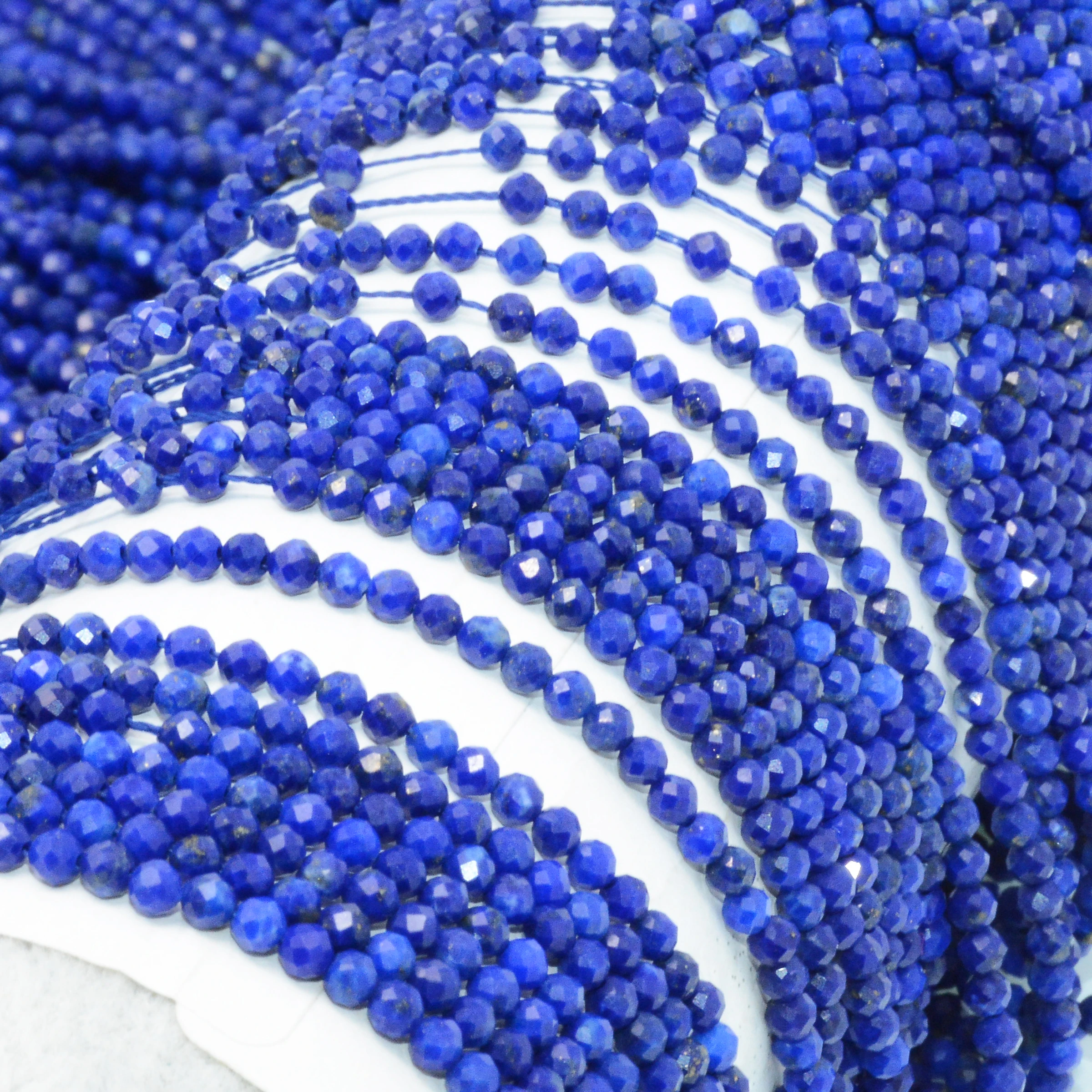 Natural Nice Quality Lapis Lazuli Faceted Round Beads 2.9mm|Beads ...