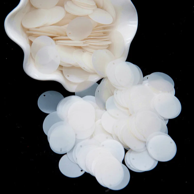 2cm-Matt-Champagne-Silver-Large-Round-Sequins-PVC-Flat-Loose-Sequins ...