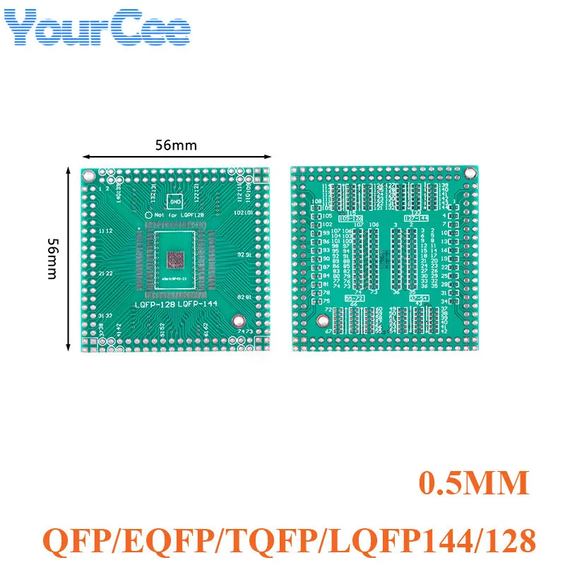 QFP-EQFP-TQFP-LQFP144-LQFP128-SMD-Turn-DIP-Adapter-Board-QFP-EQFP-TQFP ...