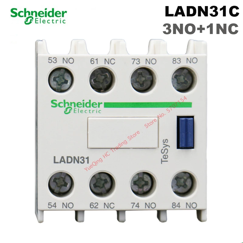 Schneider Electric Bloque de contacto auxiliar LADN31C, 2 piezas, LA ...
