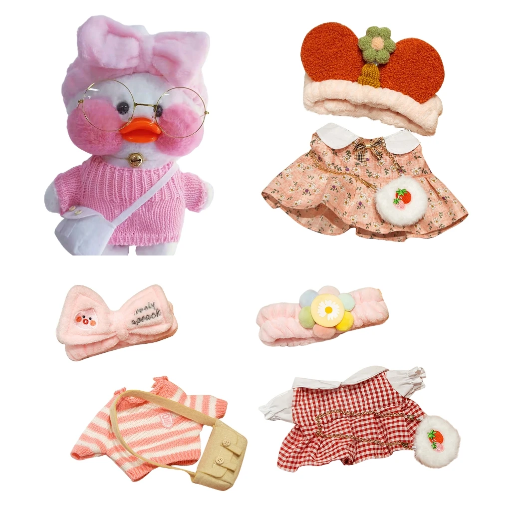 Traje de ropa bonita para pato Lalafanfan, peluche de pato Flifan ...