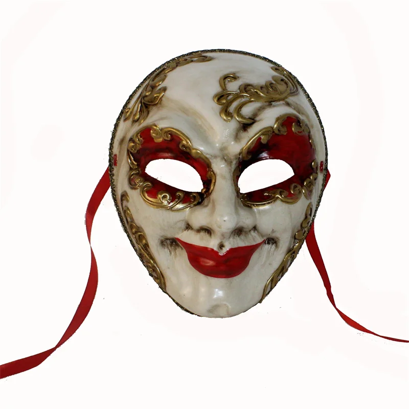 Male White Masquerade Masks