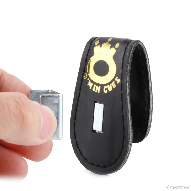 Pool-Billiards-Snooker-Accessories-Leather-Magnetic-Belt-Clip-Chalk ...