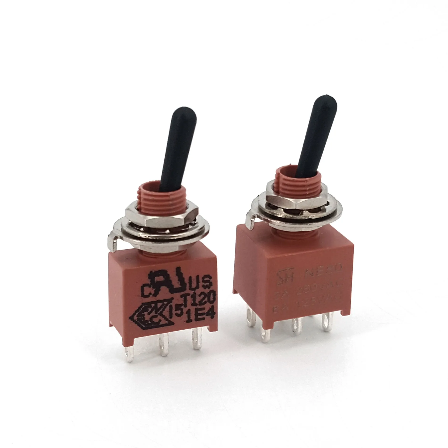 SH E80 T Series Sealed Waterproof IP67 Black Handle Panel Mount Mini ...