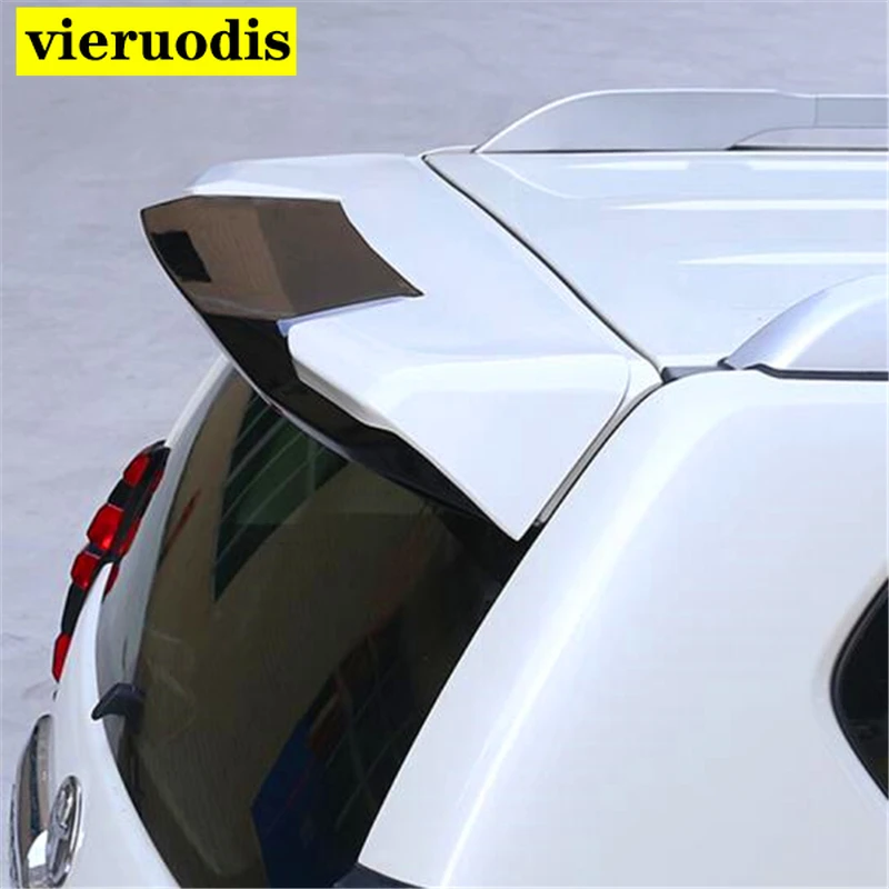Abs Plastic Black White Color Rear Trunk Boot Wing Spoiler For Toyota ...