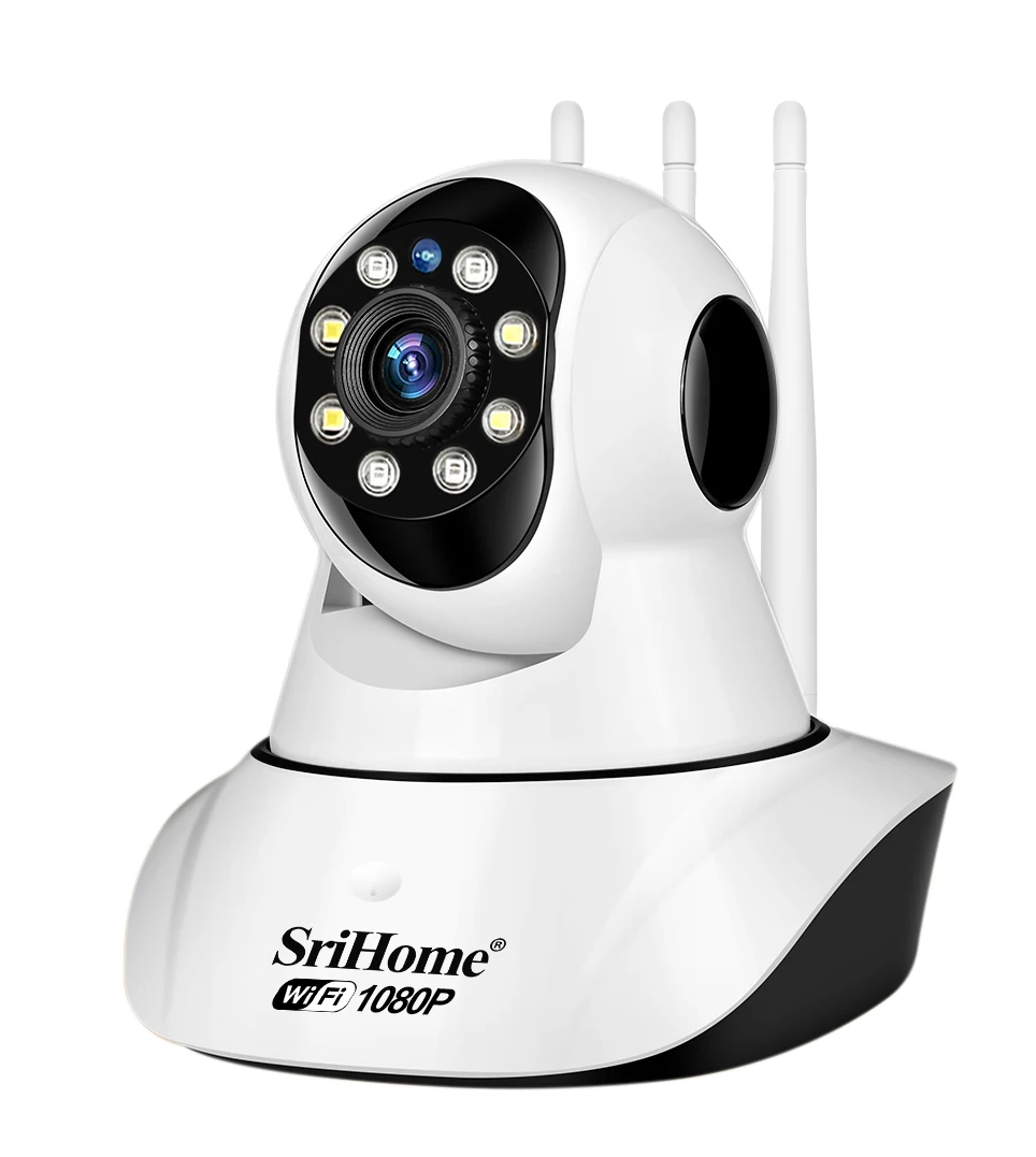 Srihome SP029 2MP 1080P Full Color Night Vision Wireless PTZ IP Dome ...