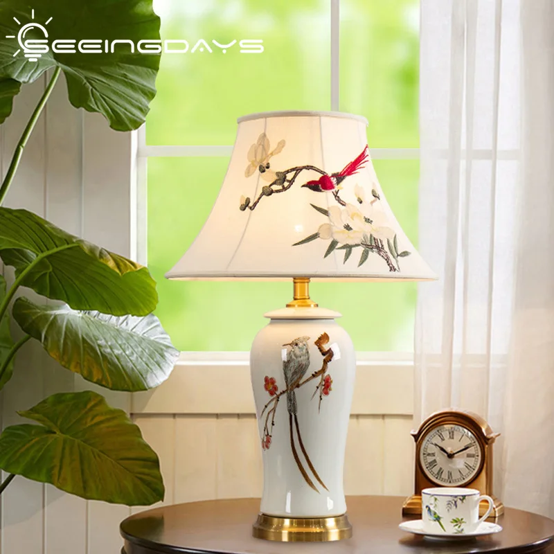 43x65cm-New-Chinese-Bird-Ceramic-Table-Lamp-Classical-Home-Bedroom ...