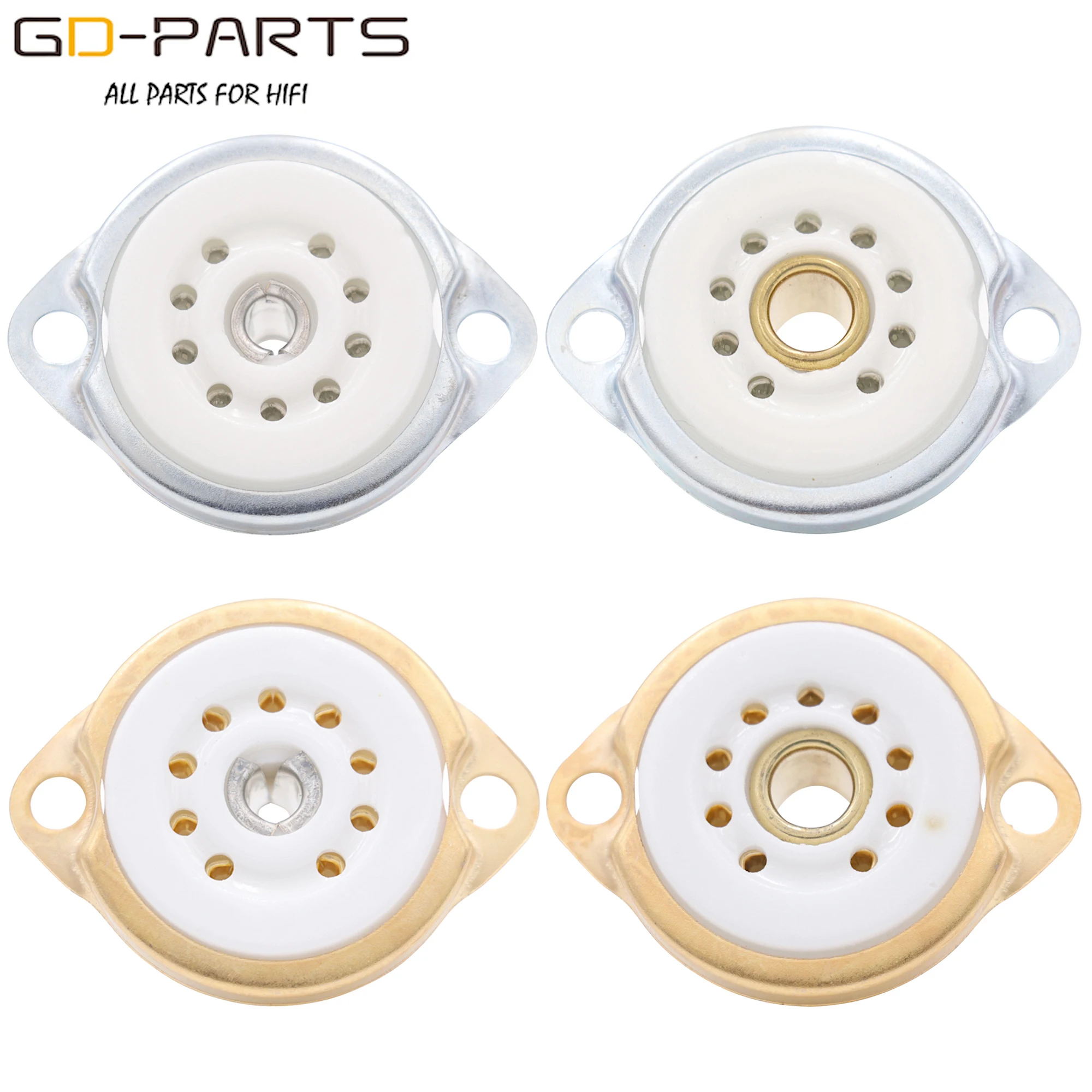 B9a 9pin Ceramic Tube Sockets For 12ax7 Ecc83 6dj8 12au7 Ecc81 Ecc82 ...