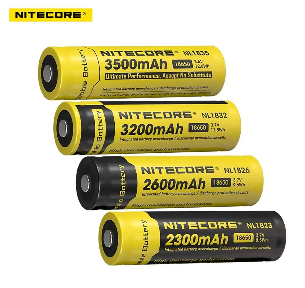 Nitecore Nl1835 Nl1832 Nl1826 Nl1823 Rechargeable 18650 Li-on Battery ...