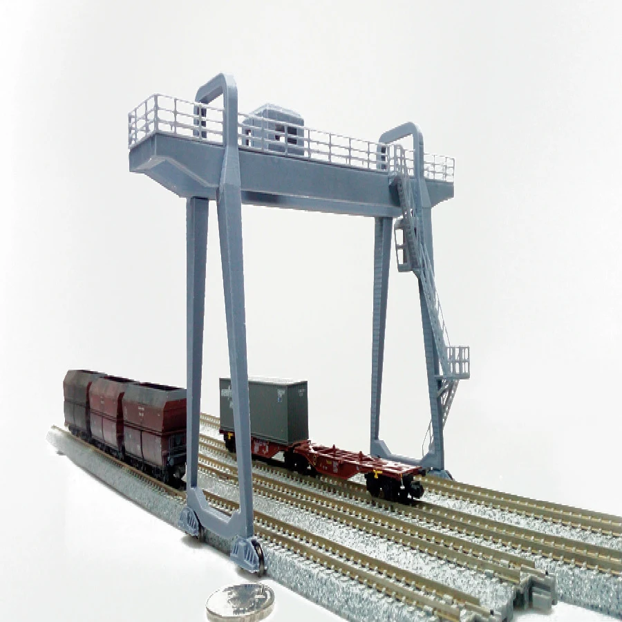 N Ratio 1/150 160 Train Railway Sand Table Scene Model Gantry Crane ...
