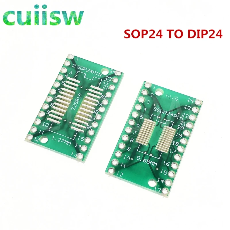 20PCS SOIC24 TSSOP24 SSOP24 SO24 SOP24 턴 DIP24 IC 어댑터 소켓/어댑터 플레이트 PCB ...