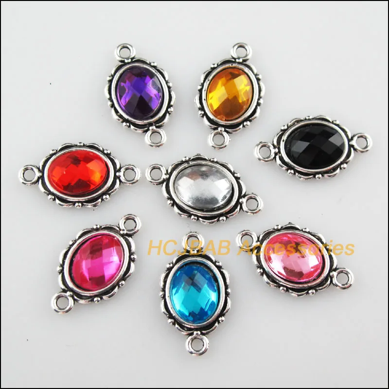 24-nuevos-conectores-acr-licos-ovalados-dijes-mixtos-colgantes-de-tono ...