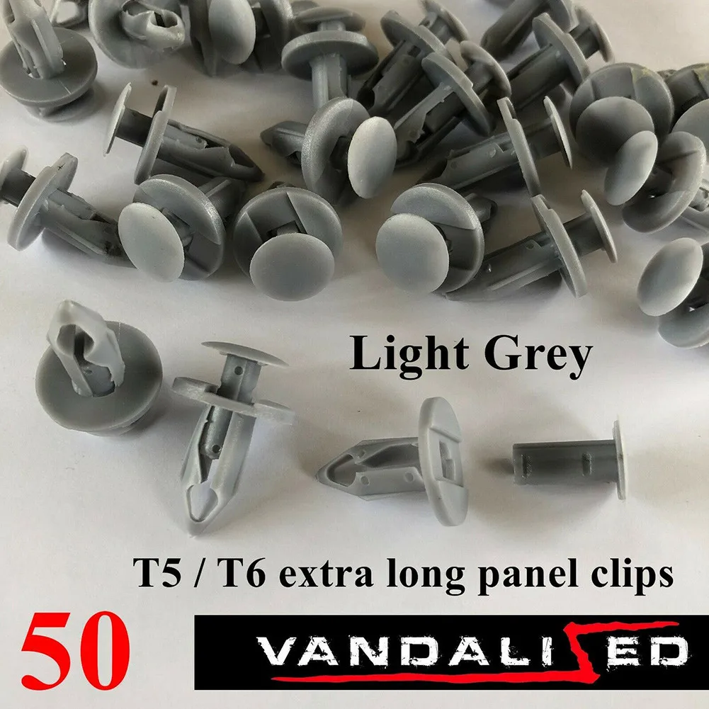 Panel Securing Clip Trim 50PCS Carpet Fixing Clips GREY LIGHT Brand New ...