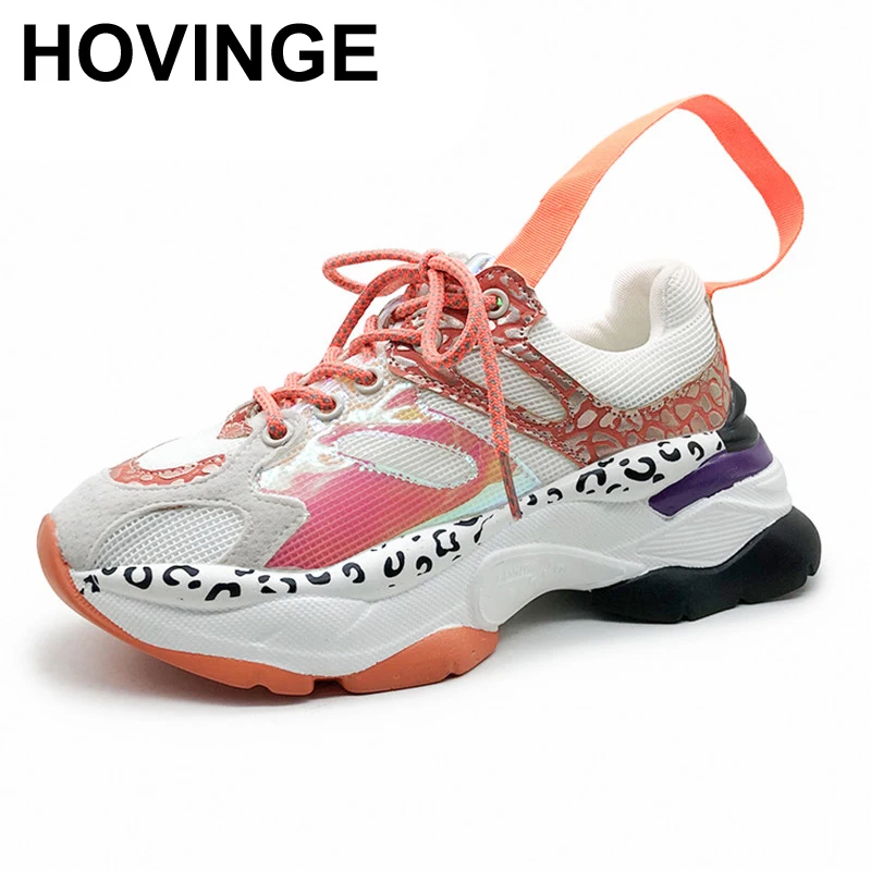 HOVINGE/Винтажные кроссовки; женские модные повседневные некрасивые ...