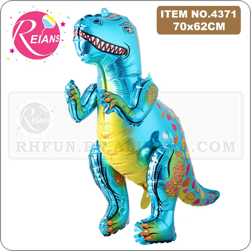Globos de dinosaurio 3D de aluminio de pie, dinosaurio verde ...
