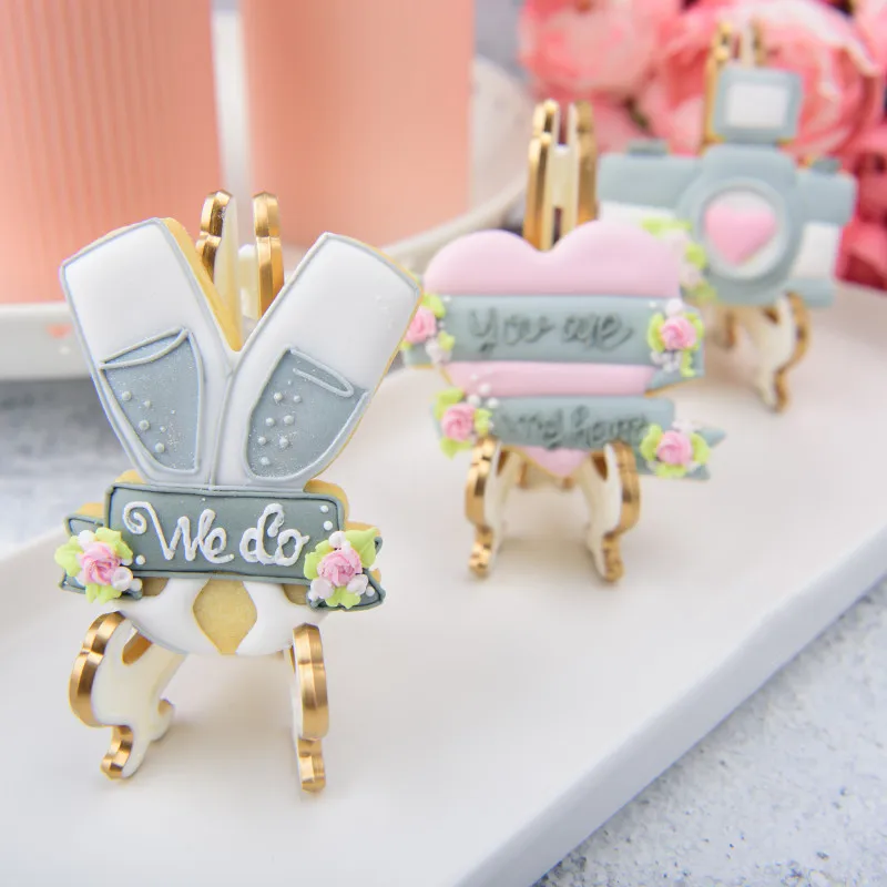 Mini-Biscuits-Display-Cookie-Stand-Shelf-Foldable-Plastic-Dessert-Stand ...