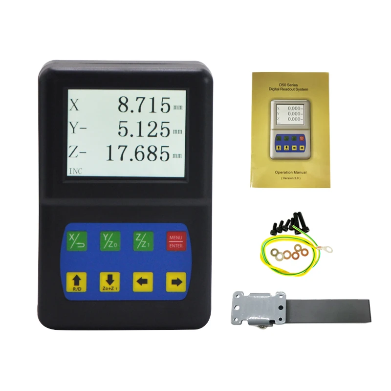 Lector Digital con 3 ejes LCD, dispositivo de lectura/DRO/pantalla Digital para fresado/medición ...