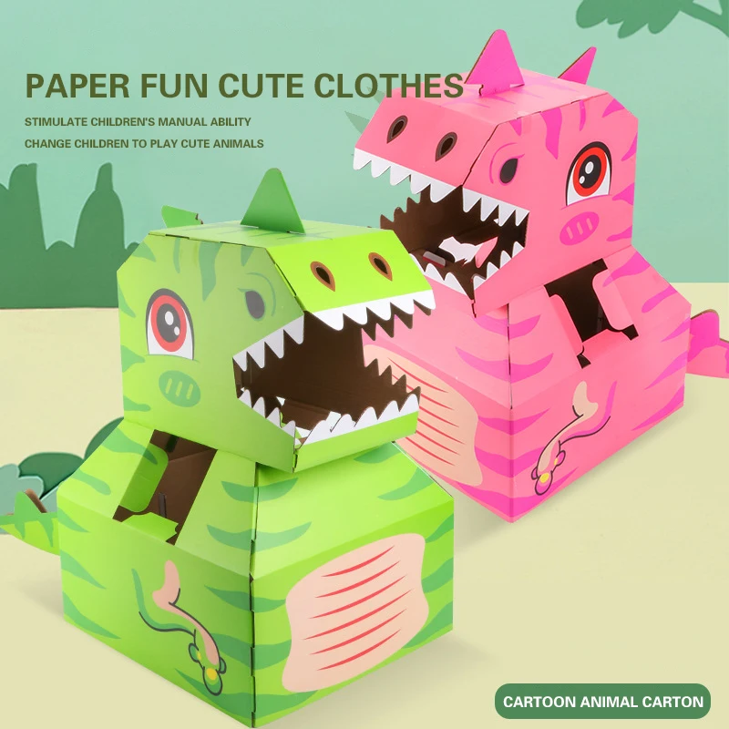 Dinosaur Cartons wearable Cartons Clothes Handmade Kindergarten ...