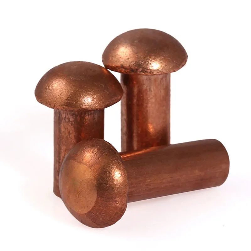 Gb867 Copper Rivet Pan Head Solid Rivets Brass Half Round Solid Rivet ...