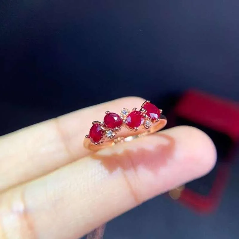 100-Natural-Ruby-Ring-for-Daily-Wear3mm-4mm-Real-Ruby-Silver-Ring-925 ...