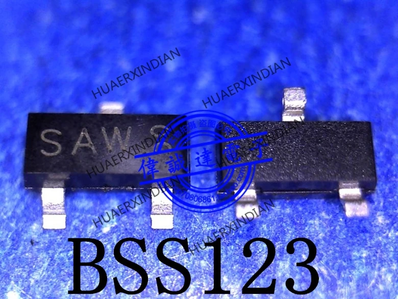 1Pieces 새로운 원본 BSS123LT1 BSS123 유형 SAW N 100V/170mA SOT 23 재고 있음 본격적인 ...