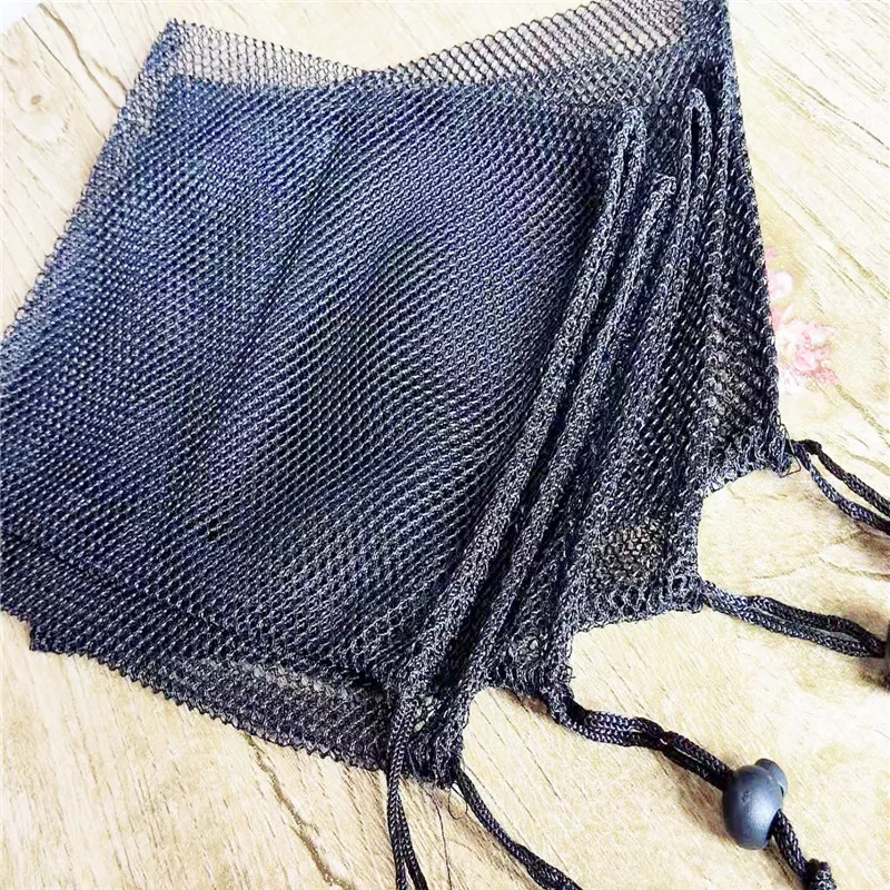 POCHETTE DE SAC ,Black-15cm x 20cm--Sac en filet en maille noire, sac à ...