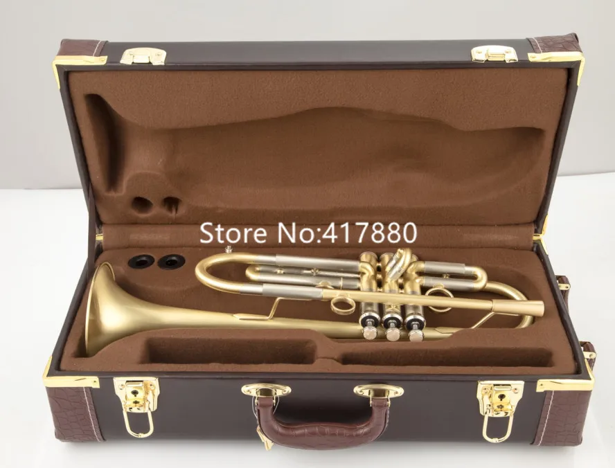 Bb Trumpet Brass Plated Real photos Professional Musical Instruments ...