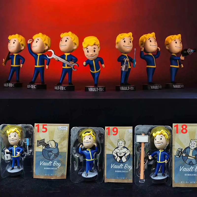 Fallout boneco cabeça bobina de pvc, boneco para meninos, action figure ...