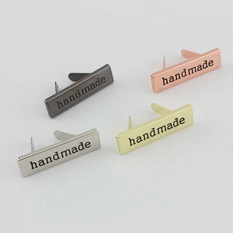 10-50 pieces,4 finish 36X10mm Decorative Handmade Label For Purse ...